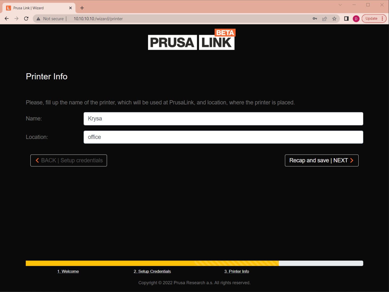 PrusaLink および Prusa Connect のセットアップ (MK3/S/+) | Prusa Knowledge Base