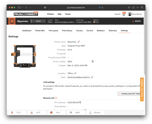 Prusa Connect & PrusaLink | Prusa Knowledge Base