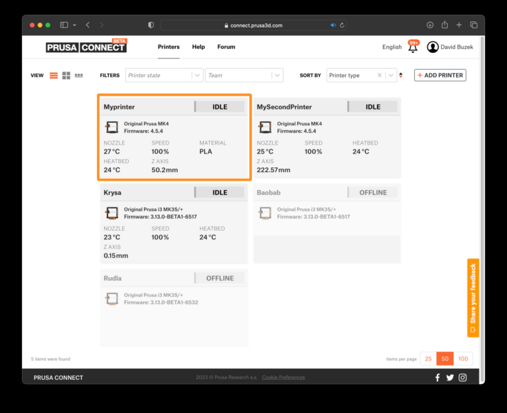 Sending files from PrusaSlicer to PrusaLink | Prusa Knowledge Base