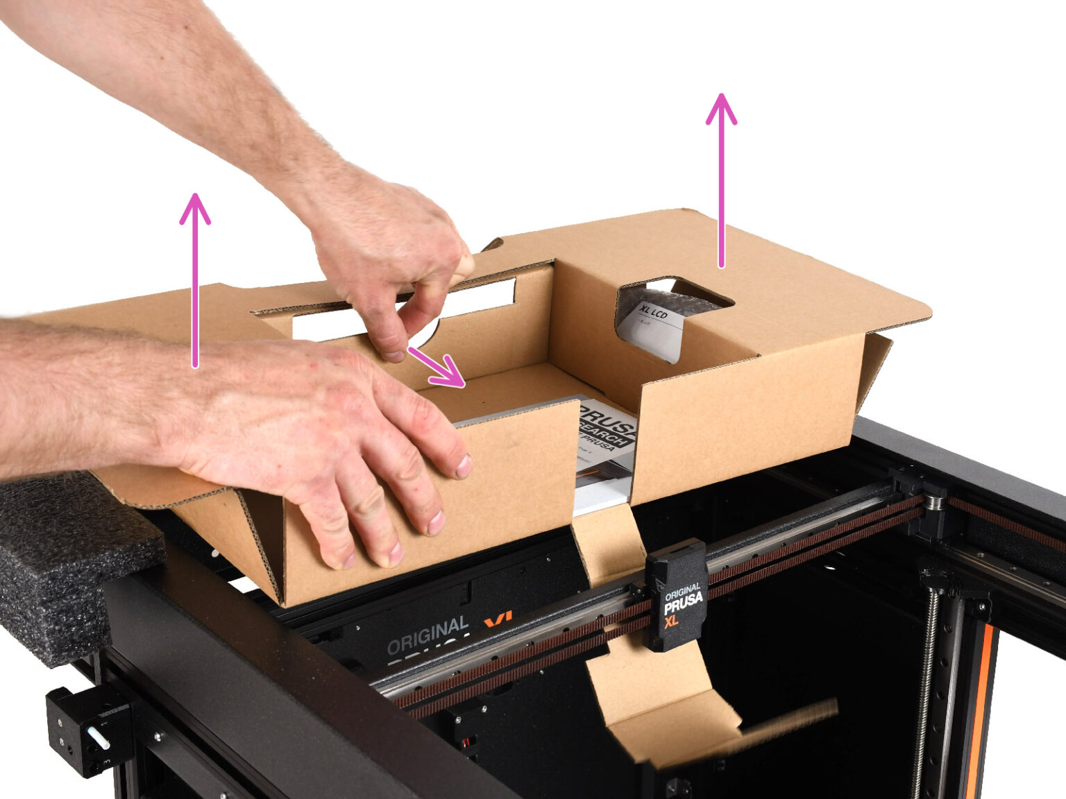 2B. Printer Unboxing | Prusa Knowledge Base