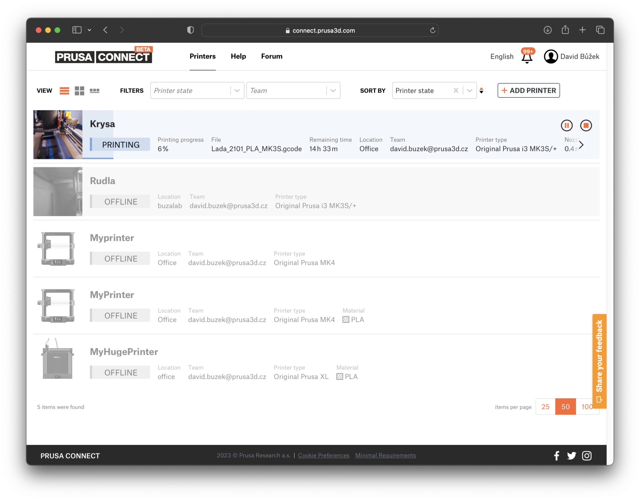 PrusaLink and Prusa Connect setup (MK3/S/+) | Prusa Knowledge Base