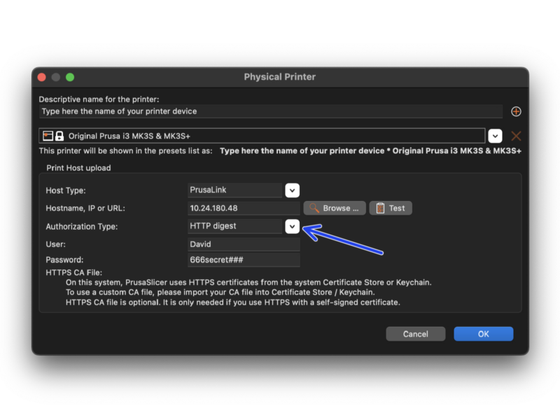 Sending files from PrusaSlicer to PrusaLink | Prusa Knowledge Base