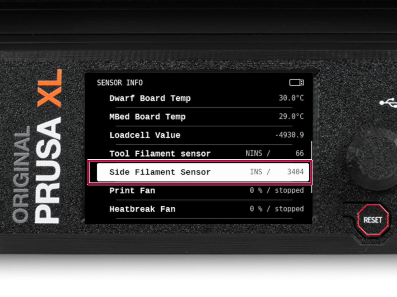 How to clean the side filament sensor (XL) | Prusa Knowledge Base