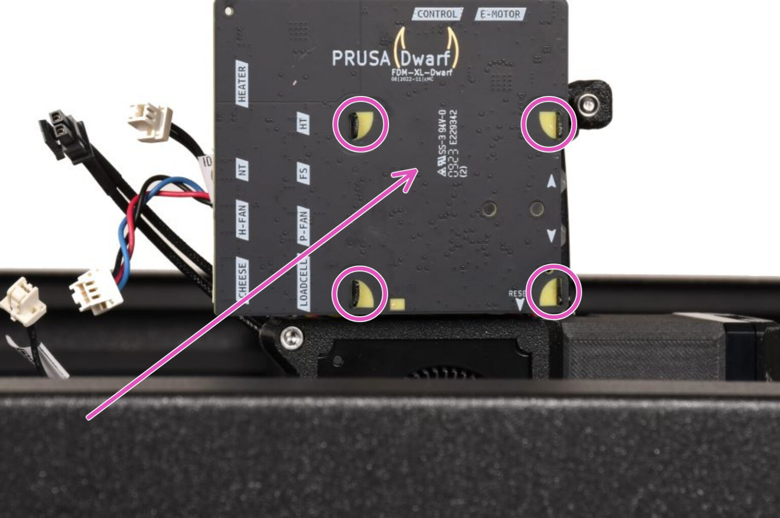 How to replace a Dwarf board (XL single-tool) | Prusa Knowledge Base