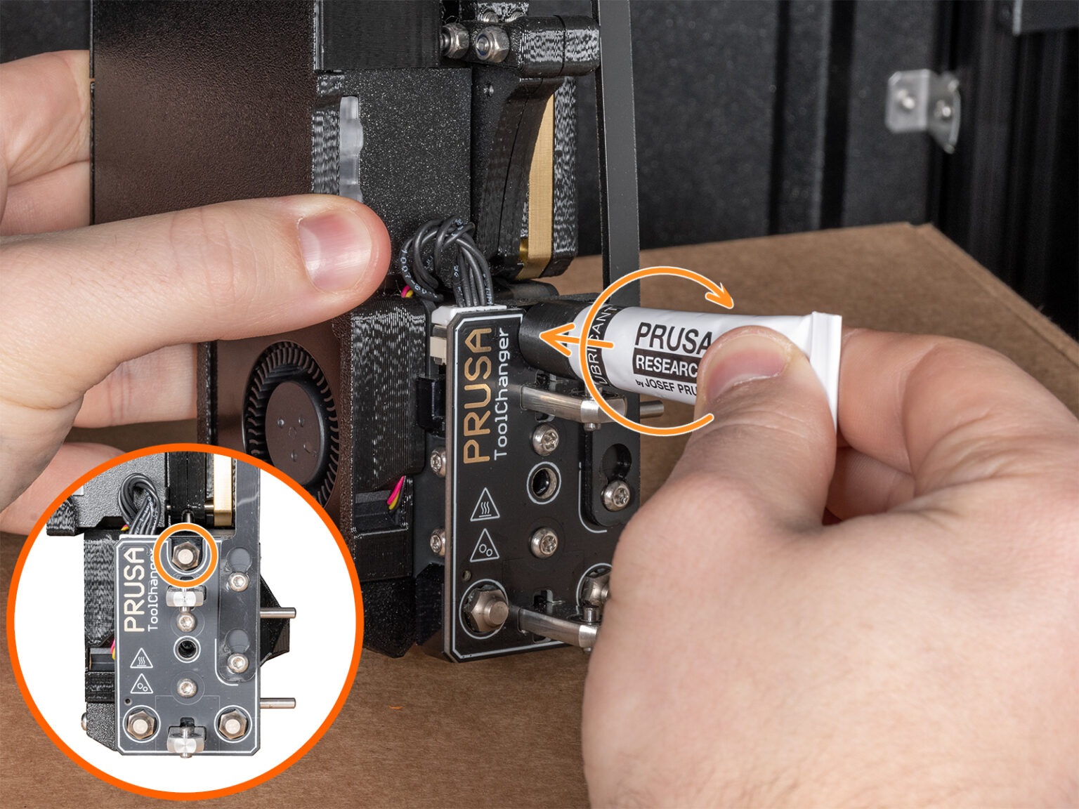 How to lubricate the coupler pins on Original Prusa XL (Multi-Tool ...
