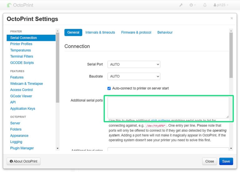 Octoprint - Configuration et installation | Prusa Knowledge Base