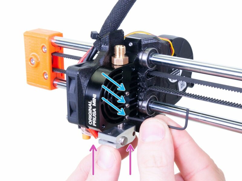 Ucpaná tryska/hotend (MINI/MINI+) | Prusa Knowledge Base