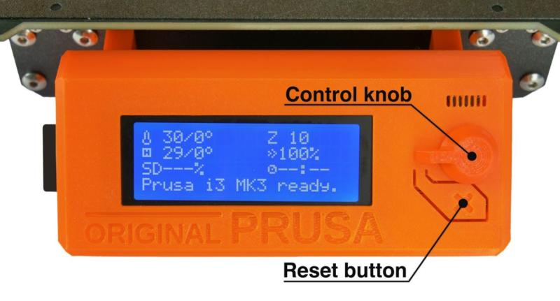 LCD menu (Original Prusa i3) | Prusa Knowledge Base